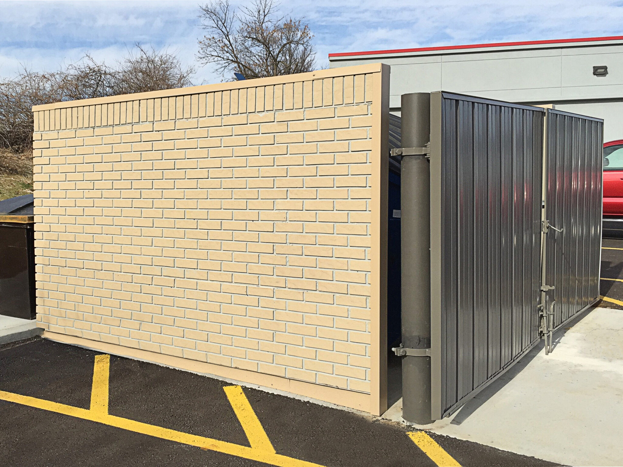 Brick Dumpster Enclosure Gallery - Choice Enclosures
