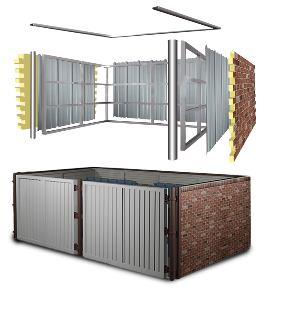 Choice Enclosure - Metal & Masonry Style Modular Enclosures
