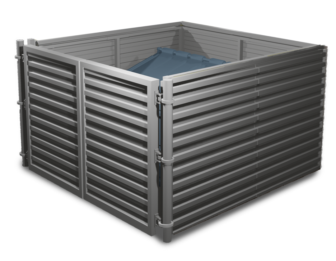 Discover Choice Enclosures Metal Dumpster Enclosure Kit: Easy ...